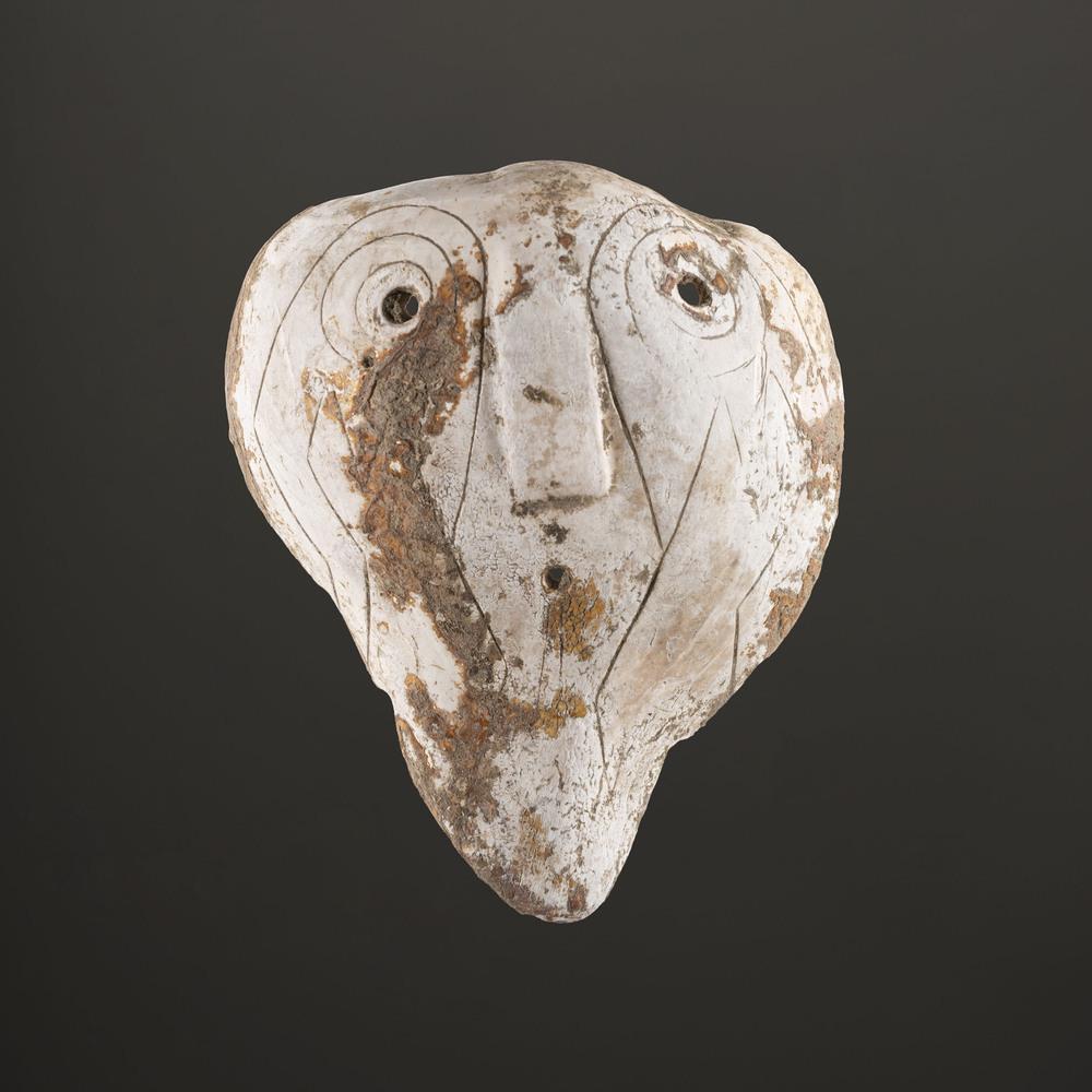 A Mississippian Shell Gorget With Weeping Eye