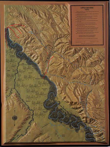 989: Topographic Map of the Battle of Little Big Horn,
