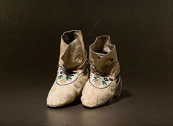 73: Cree or Metis Embroidered Moccasins