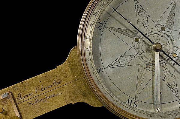 18th Century Isaac Chandlee Plain Compass,