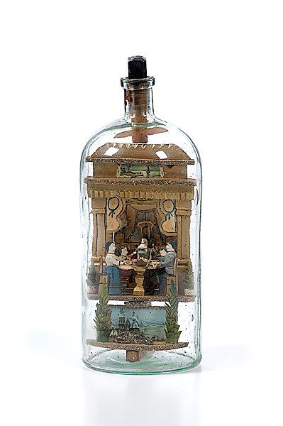 1: Carl Worner Diorama Bottle of "Happy Family"