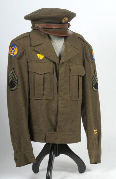Wwii U.s. Army Enlisted Man's Ike Jacket & Cap