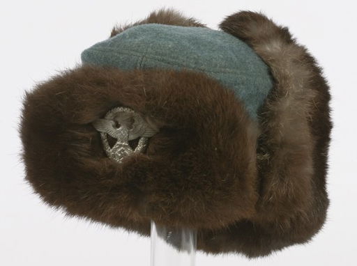 325: WWII German Police Winter Rabbit Fur Hat - Jun 22, 2010 | Cowan's ...