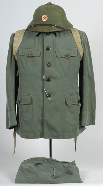 487: Vietnam NVA Regular Army Uniform with Pith Helmet