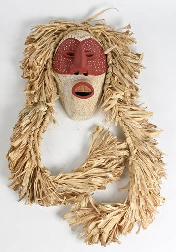 Iroquois Corn Husk False Face Mask