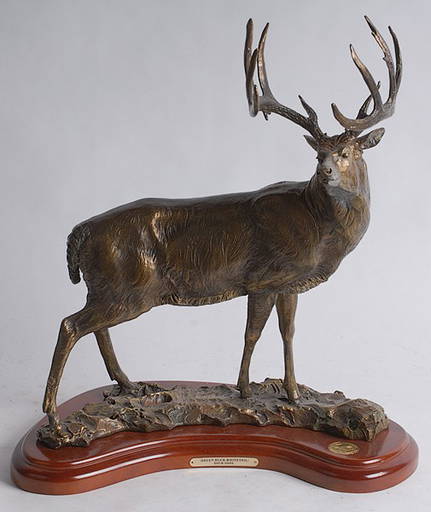 Resin Cast Of Breen Buck Whitetail Deer By Dick I