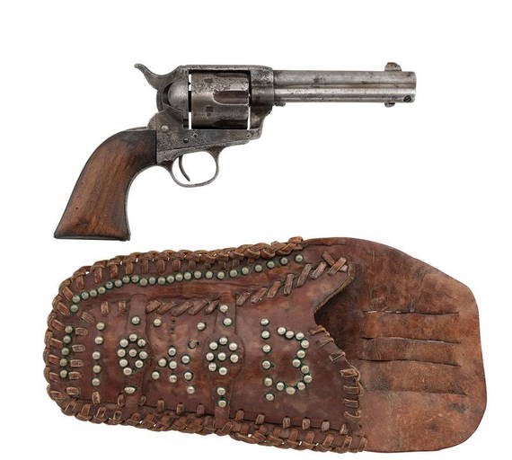 Colt Single Action Revolver and Holster with Butch Cassidy Associations ...