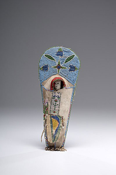 Shoshone Beaded Hide Cradle Board - Sep 09, 2011 | Cowan's Auctions in OH