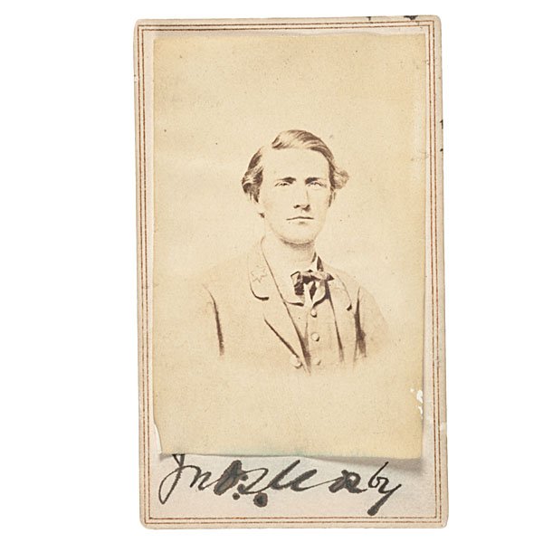 349: John Mosby, CSA General, Autographed CDV & ALS