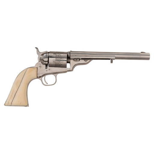 Re Nickeled Colt Model 1871 72 Open Top Revolver