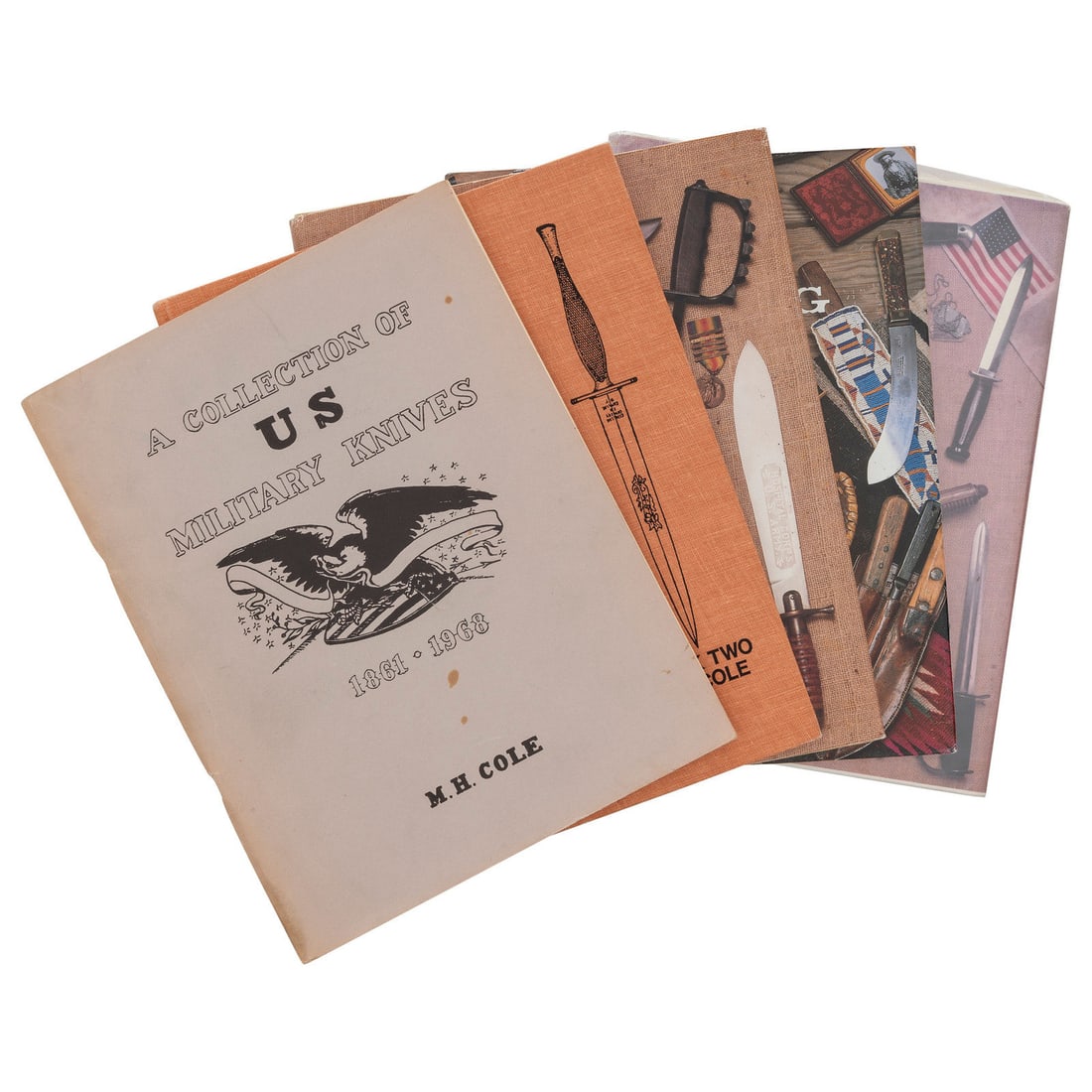 Rare Complete Set Of M.h. Cole Knife Books: Us Military Knives Books I ...