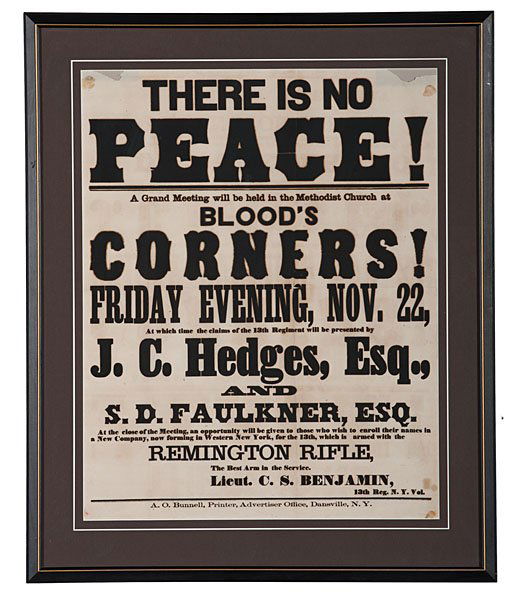 36: Civil War Recruiting Broadside, 13th New York Regim - Dec 07, 2012 ...