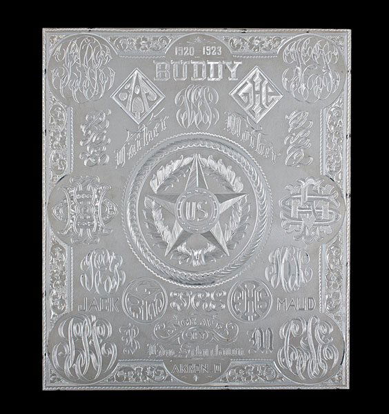 Sterling Silver Master Engraving Work Sample