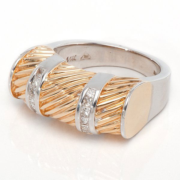 Ladies Kate McCullar 14 Karat Two-Tone Fashion Ring