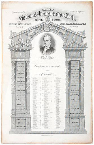 James Buchanan, 1857 Grand National Inaugural Ball