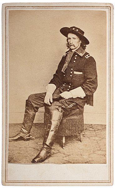 George A. Custer, Period Copy Cdv After Brady