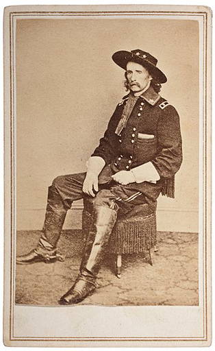 George A. Custer, Period Copy Cdv After Brady