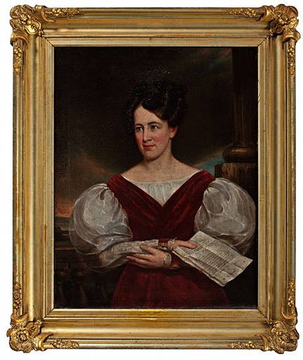Wedding Portrait Of Mary Corcoran By James Lambdin