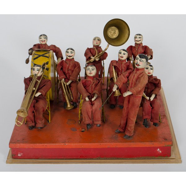 Folk Art Miniature Automaton Band, Plus - Jul 13, 2013 | Cowan's ...