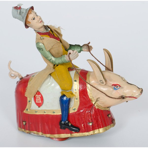 Lehmann "Paddy and the Pig" Clockwork Toy