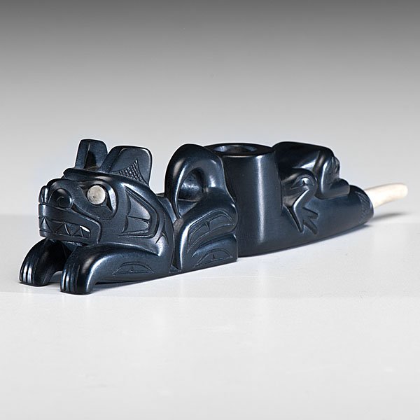 Glen Pollard (Haida, b.1957) Carved Argillite Pipe From - Sep 20, 2013 ...