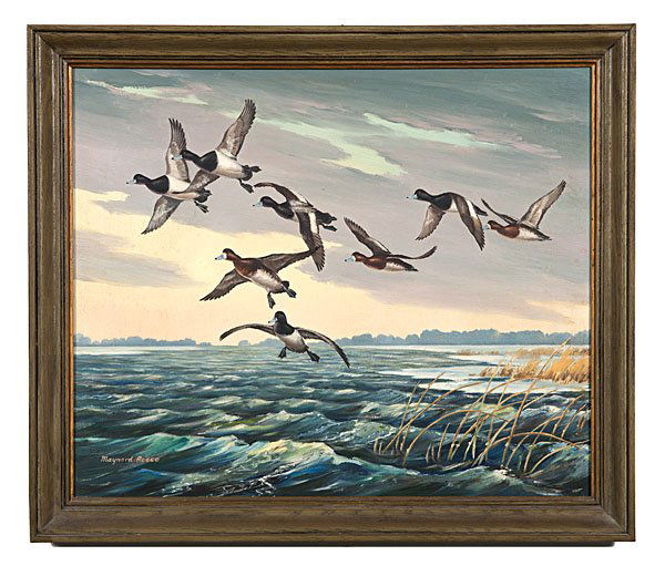 Bluebills by Maynard Reece