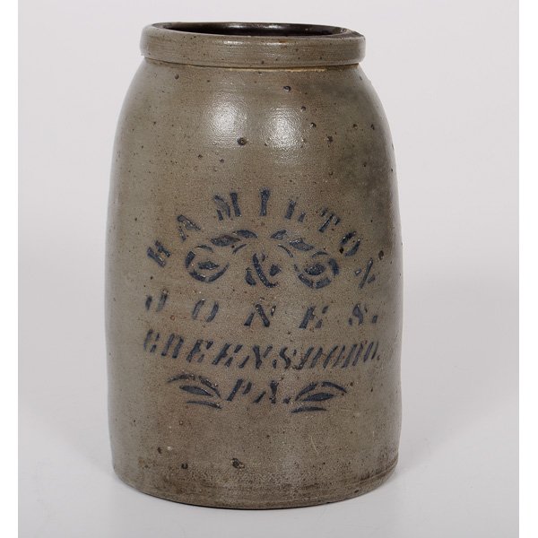 Hamilton & Jones Stoneware Crock