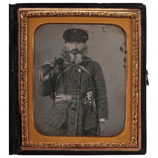 6th Plate Dag of a Mountain Man with Billinghurst Rifle