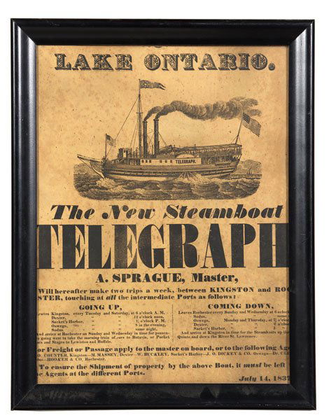 Scarce Early Broadside of The New Steamboat Telegraph, - Apr 11, 2014 ...