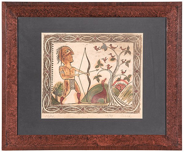 Gary Birch Hand-Colored Woodcut - Feb 15, 2014 | Cowan's Auctions in OH