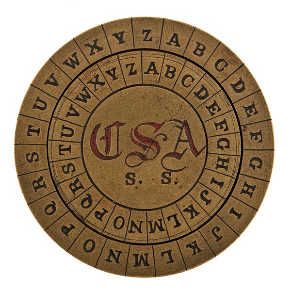Exceptionally Rare Confederate Cipher Disc - Nov 21, 2014 | Cowan's ...