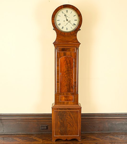 Edinburgh Mahogany Round Top Tall Case clock