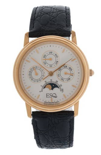 Esq Moon Phase Chronograph Wrist Watch