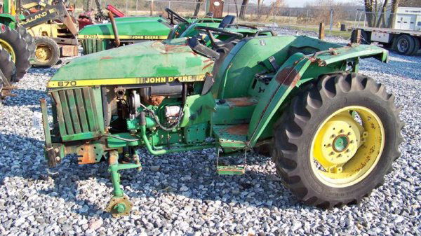 4130: John Deere 870 Diesel Compact Utility Tractor - Dec 08, 2008 | G ...