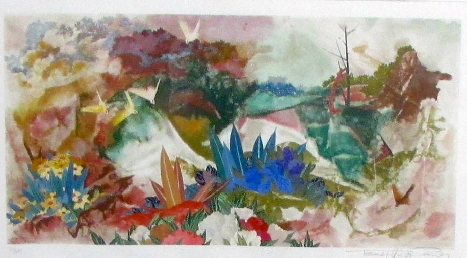 Tseng Ying Pang "spring Is Here" Lithograph