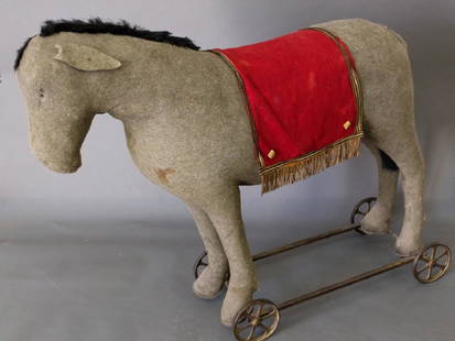 Pre 1904 Steiff Donkey Pull Toy.