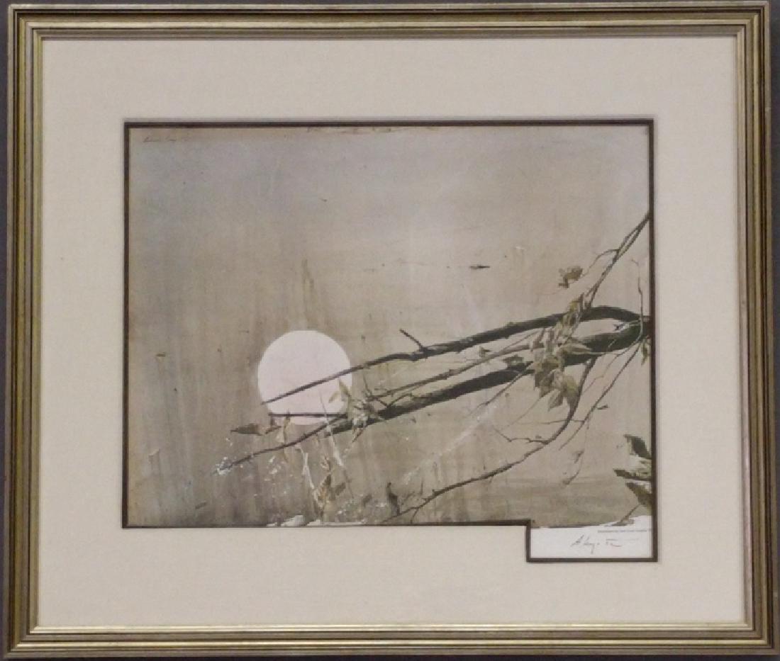 Andrew Wyeth Hand Signed Print "full Moon"
