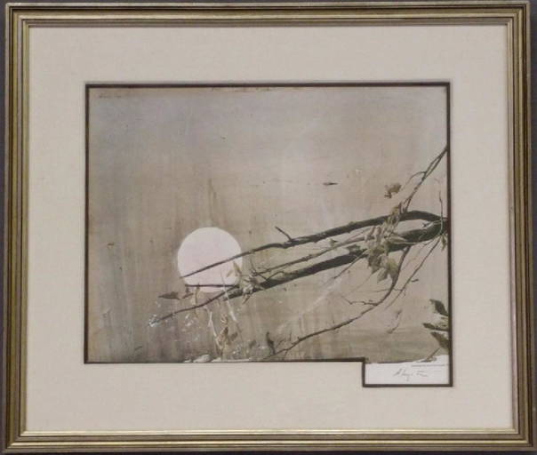 Andrew Wyeth Hand Signed Print "full Moon"