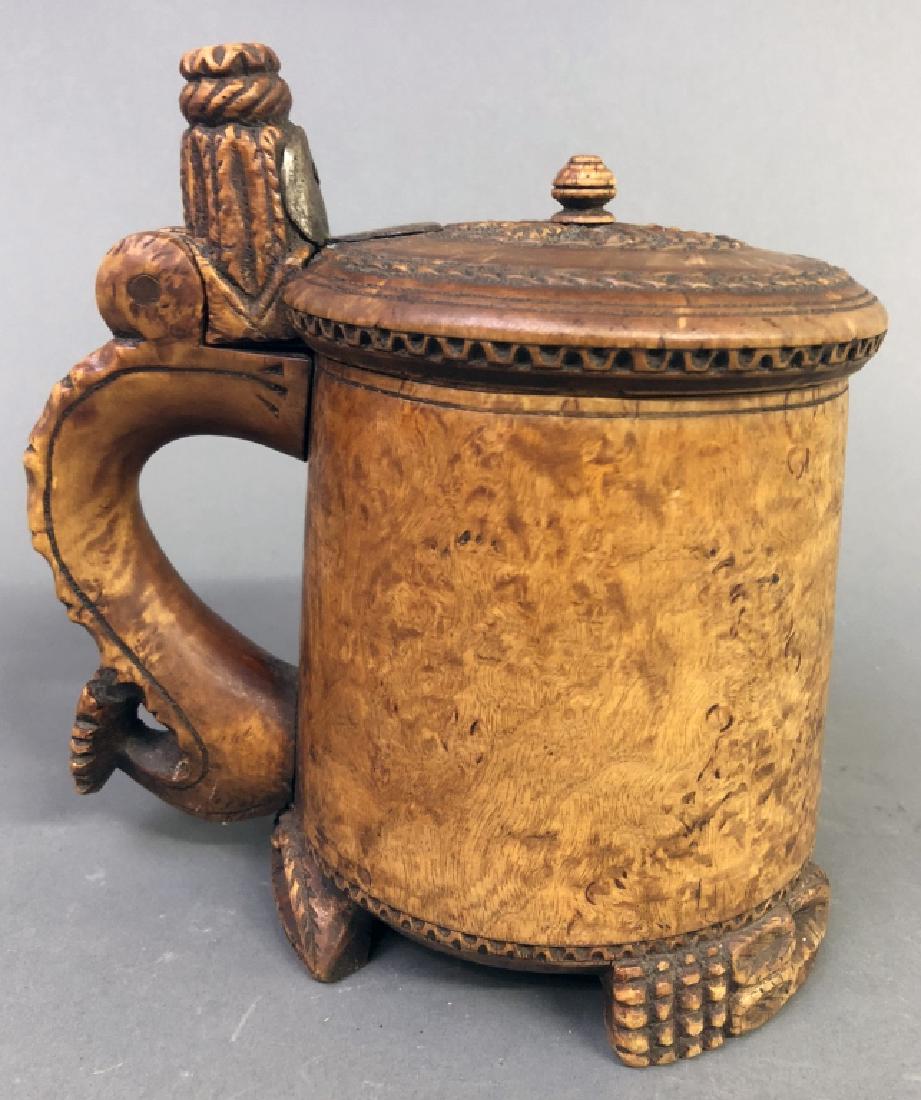Norwegian Burl Wood Tankard