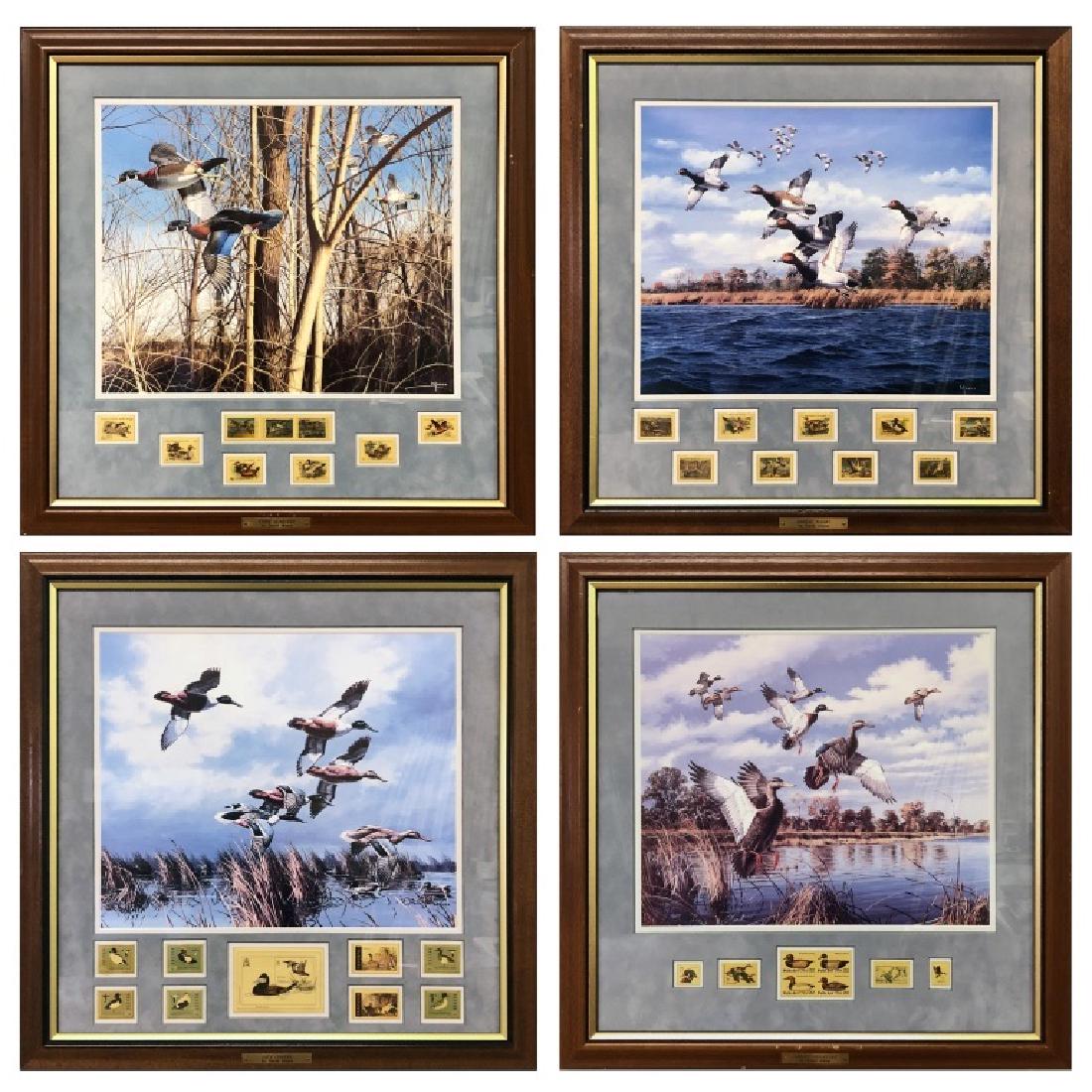 Four David Maass Duck Prints