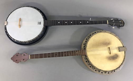 Tenor Banjo With Decorated Maple Resonator Back