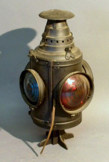 Railroad Switch Lamp By Dressel, Electrified. 18"h.