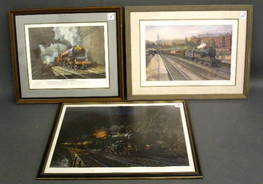 Terence Cuneo (British, 1907-1996) Night Express - Southern Region ...