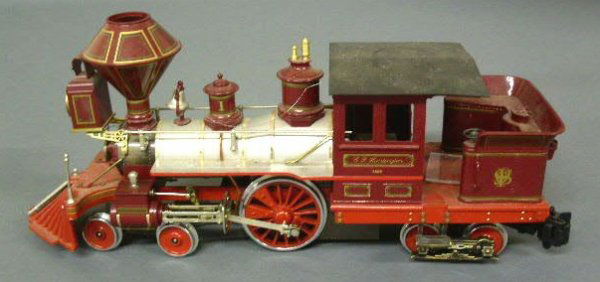 320: Delton model train locomotive #024, cast metal.