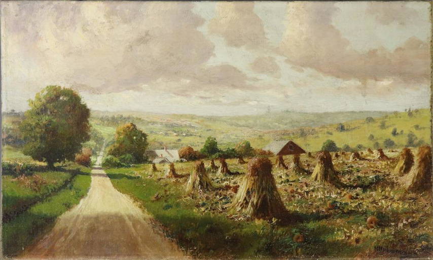 Henry Hulsmann Fall Pumpkin Harvest Landscape