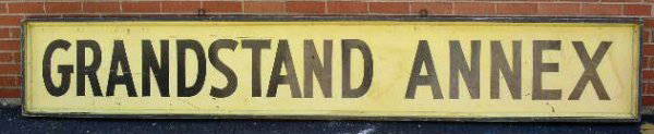 Large Fairground Sign "grandstand Annex". 19.5"h.x