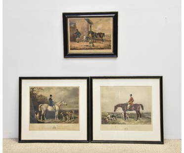 Pair Charles Hunt Fox Hunting Prints