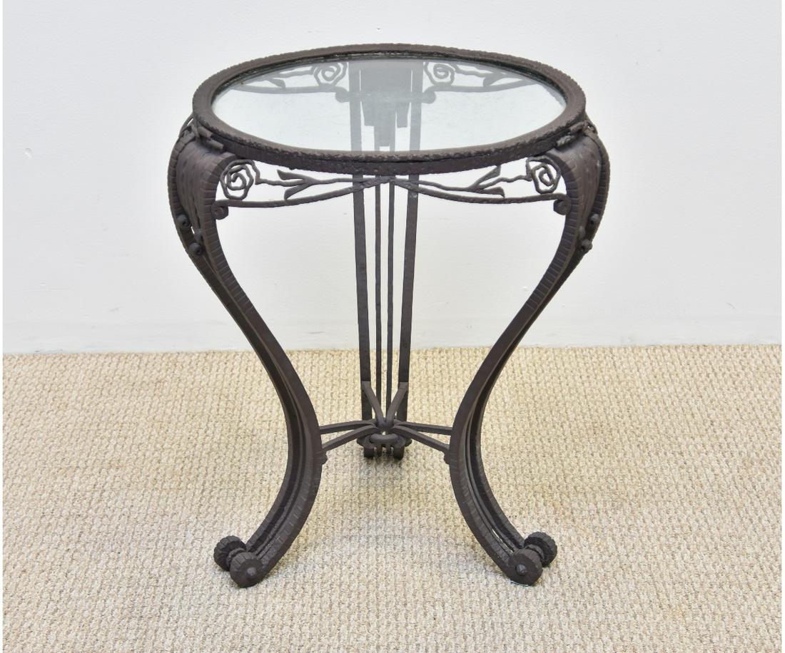 Art Deco Wrought Iron Table
