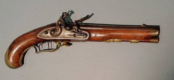 German Flintlock Target Pistol, C.1760, Signed "do