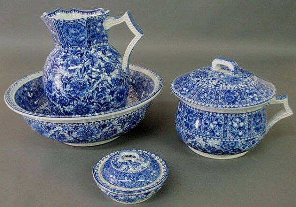 Foley Potteries, Staffordshire Chamber Set With Bl